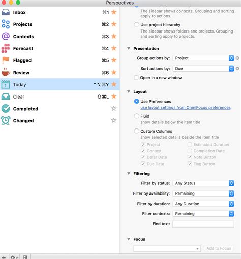 Getting Only Today Tasks In Today Perspective Omnifocus The Omni