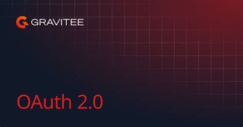 Oauth 20 Gravitee Documentation