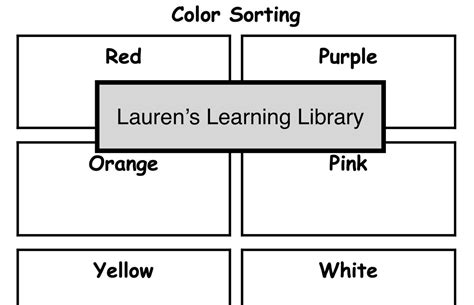 Digital Download Color Sorting Activity Kindergarten Preschool Special Digital Download Color Sorting Activity Kindergarten Preschool Special