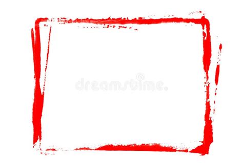 Dirty Sketch Of Red Painted Rectangle Frame Stock Illustration Dirty Sketch Of Red Painted Rectangle Frame Stock Illustration