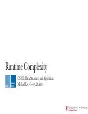Understanding Runtime Complexity in Algorithms and Data | Course Hero