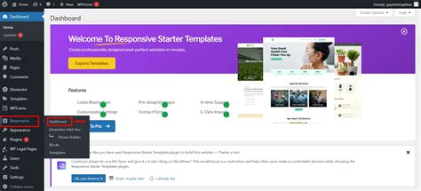 How To Enabledisable Responsive Plus Starter Templates