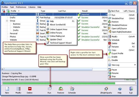 Open Sps File SyncBackSE Exported Profile File