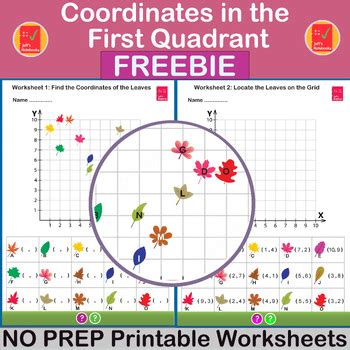 Coordinates In The First Quadrant FREEBIE By Jeff S Notebooks TPT