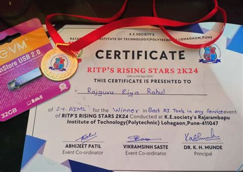 riya rajgure on linkedin ai techachievement ritpolytechnic