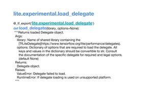 TensorFlow Lite Delegateとは PDF Technology Computing