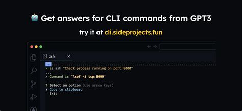 Ask For Shell Commands From Gpt3 Right From Your Terminal Rsideproject