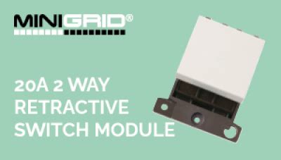 Scolmore Adds 20A 2 Way Retractive Switch Module