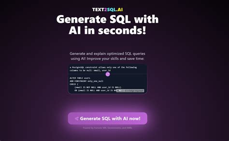 text2sql ai ai list