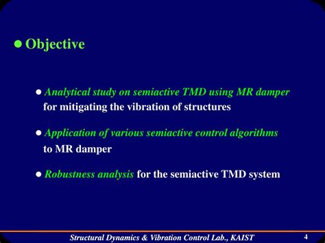 Ppt Structural Vibration Control Using Semiactive Tuned Mass Damper