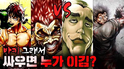바키 시리즈 캐릭터 서 열 정 리 전투력 Top12 한마 유지로를 뛰어넘을 강자의 등장 Youtube