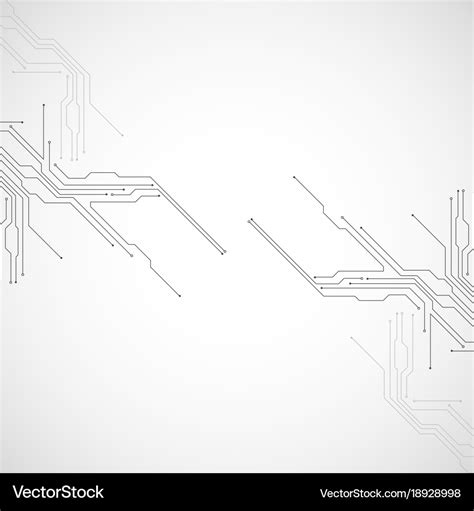 Abstract Technology Circuit Board Communication Vector Image