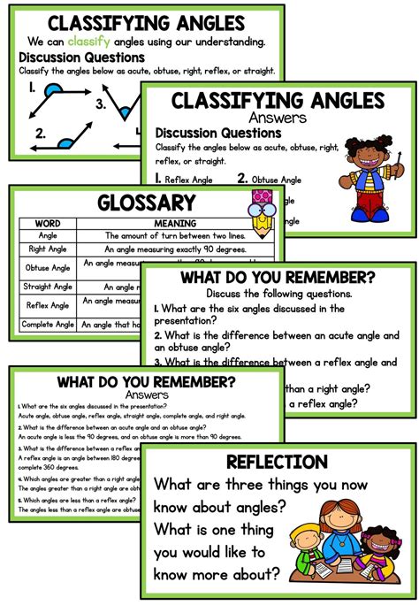 Comparing And Classifying Angles Teaching Powerpoint Presentation Etsy