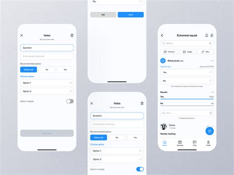 Create Voting Mobile App Ui By Ui Ants On Dribbble