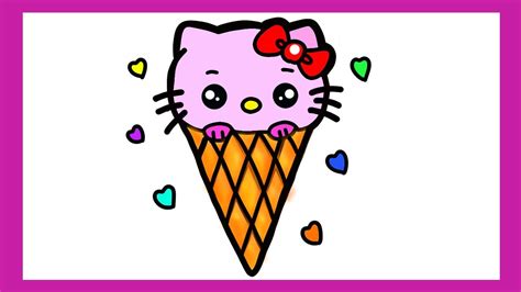 Ice Cream Kitty Drawing At Connie Talbert Blog