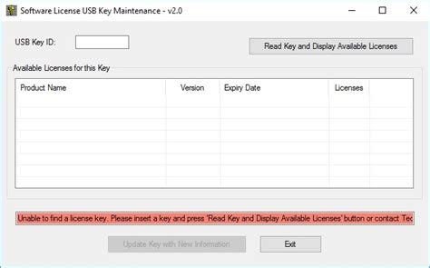 License Manager Error Field Reads Unable To Read Or Find A License Key