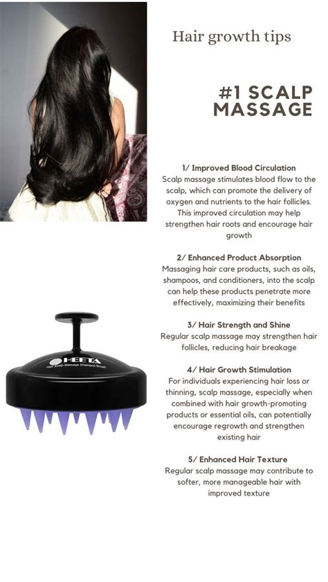 Hair Growth Tips Scalp Massage With Scalp Massager For Healthy Hair