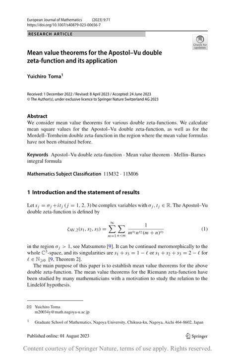 Mean Value Theorems For The Apostolvu Double Zeta Function And Its
