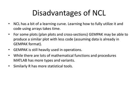 Ppt The Ncar Command Language Ncl And The Netcdf Data Format
