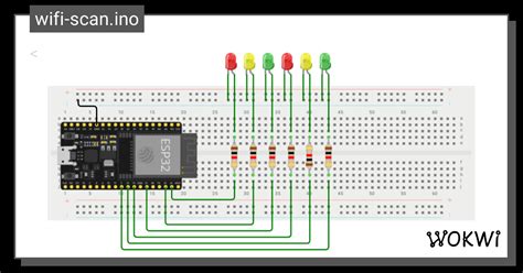 Wifi Scan Ino Copy Wokwi ESP32 STM32 Arduino Simulator