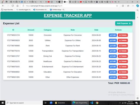 saim raza on linkedin 30daysofcode day15 expensetrackerapp nextjs