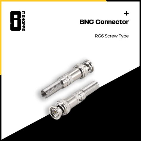 BNC Connector Screw Type For CCTV Silver Shopee Philippines