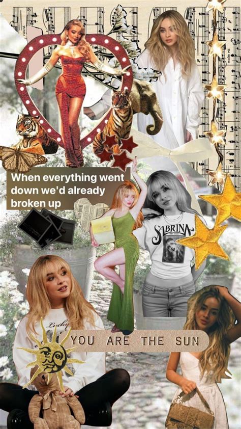 Sabrina Carpenter Aesthetic Collage