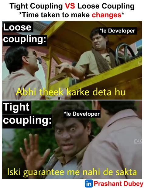 Prashant Dubey On Linkedin This Can Improve The Quality Of Your Code Tenfolds Tight Coupling Is