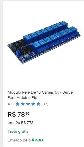 Esquema De Ligação De Módulo Relés 16 Canais 12v Com Arduino E Fonte