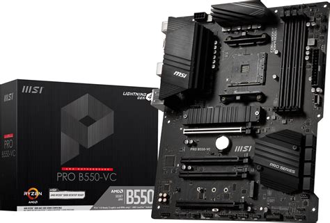 Msi Pro B550m Vc Wifi Proseries Motherboard Amd Ryzen 5000 Series Am4 Ddr4 Pcie