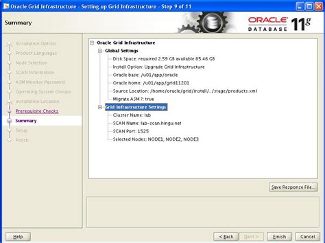 Screenshots Of Upgrade Of 11gr1 Crs To 11gr2 Grid Infrastructure On Linux 5