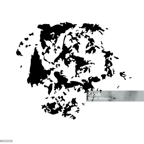 흰색 배경 스트로크 셰이프에서 격리된 블랙 컬러 스케치 단순 패턴의 벡터 추상 브러시 손 그린 텍스처 검은색에 대한 스톡 벡터 아트 및 기타 이미지 Istock