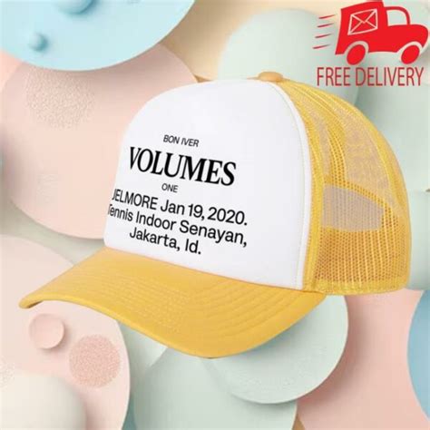 Bon Iver Merch Store Volumes Trucker Hat Newest Fashion Trends
