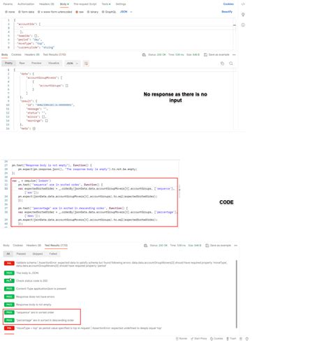 Sort Validation Is Pass When There Is No Data In Response Help Hub Postman Community