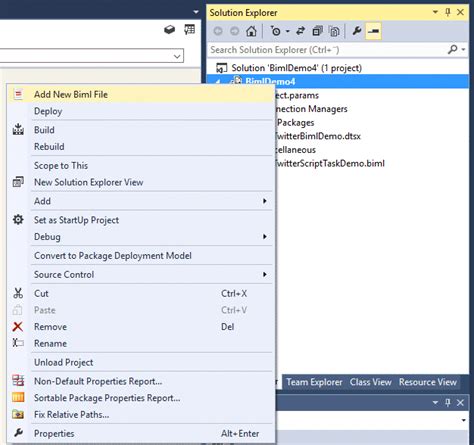 Generate A Ssis Package That Reads From Twitter Using Biml Sqlservercentral