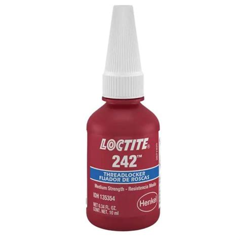 Loctite 242 Fijador Roscas Azul De Resistencia Media 10 Ml Dhu