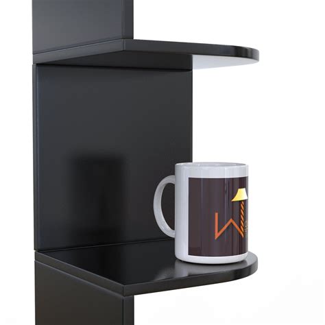 Buy Wooden Fancy Zigzag Wall Mount Floating Corner Wall Shelf Online