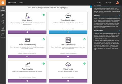 First Look Aws Mobile Hub Fills The Potholes Infoworld