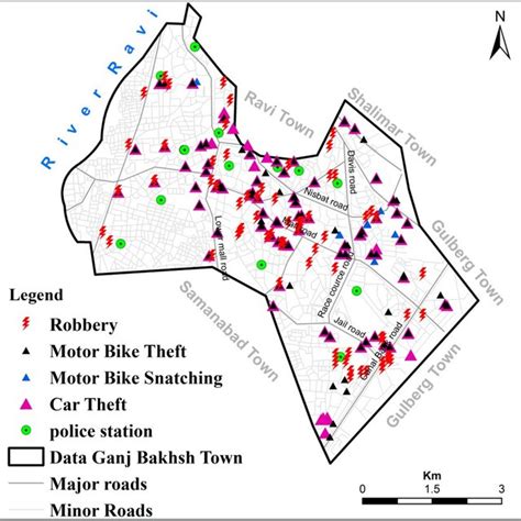 Spatial Distribution Of Crimes Download Scientific Diagram