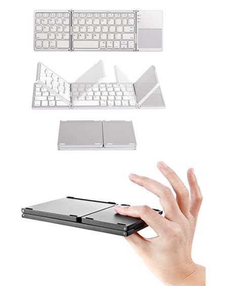 Metallic Tri Folding Keyboard Hi Niche