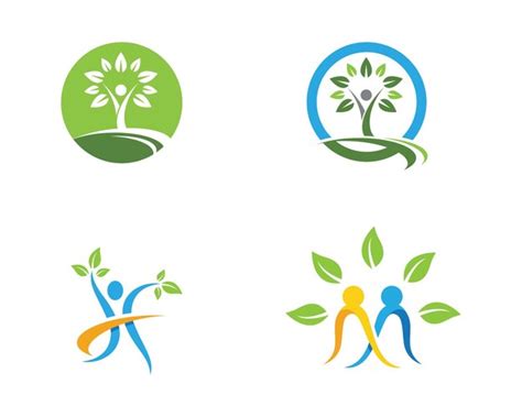 인간의 문자 로고 기호 프리미엄 벡터