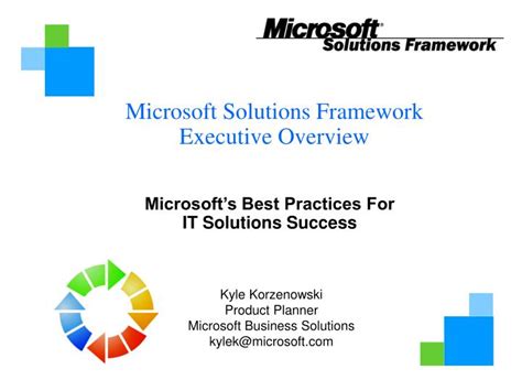 Ppt Microsoft Solutions Framework Executive Overview Powerpoint Presentation Id 6717280