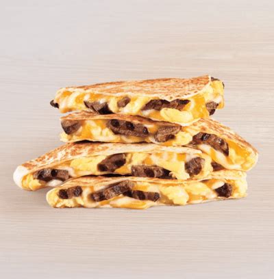Taco Bell Steak Breakfast Quesadilla Nutrition Facts