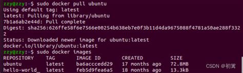 关于docker的基础指令学习 sudo docker search ubuntu csdn博客