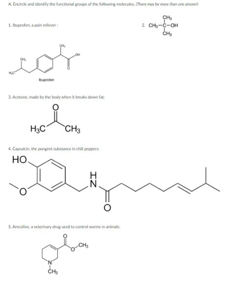 Ibuprofen Functional Groups