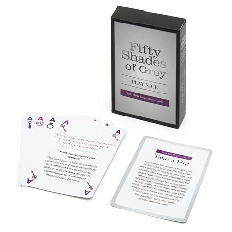 50 Shades Play Nice Talk Dirty Card Game Adult Store