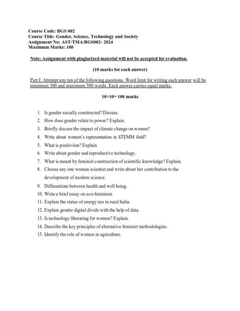 Ignou Bgs 002 Solved Assignment 2024 25 English Medium Ignou Solved