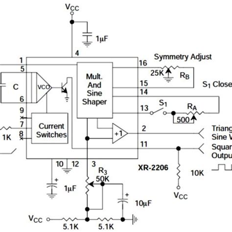 Monolithic Function Generator Circuit With Sinusoidal Output Waveform