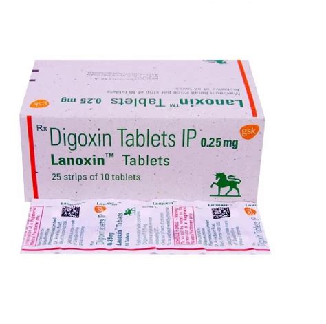 Digoxin 0 25 Mg Tablets At ₹ 14 Stripe डिगोक्सिन टैबलेट In Nagpur
