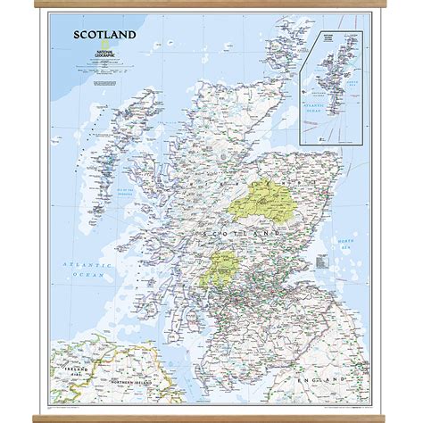 Scotland Classic Wall Map Geographica